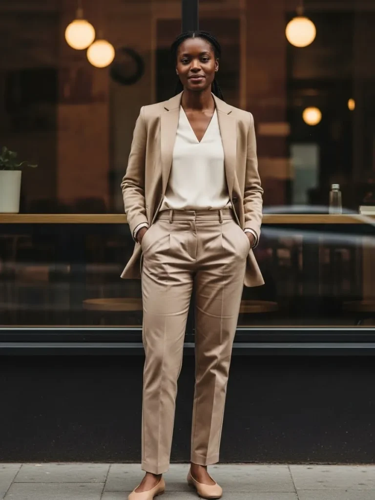 23 Earthy Outfits for Black Women With Calm Neutral Tones
