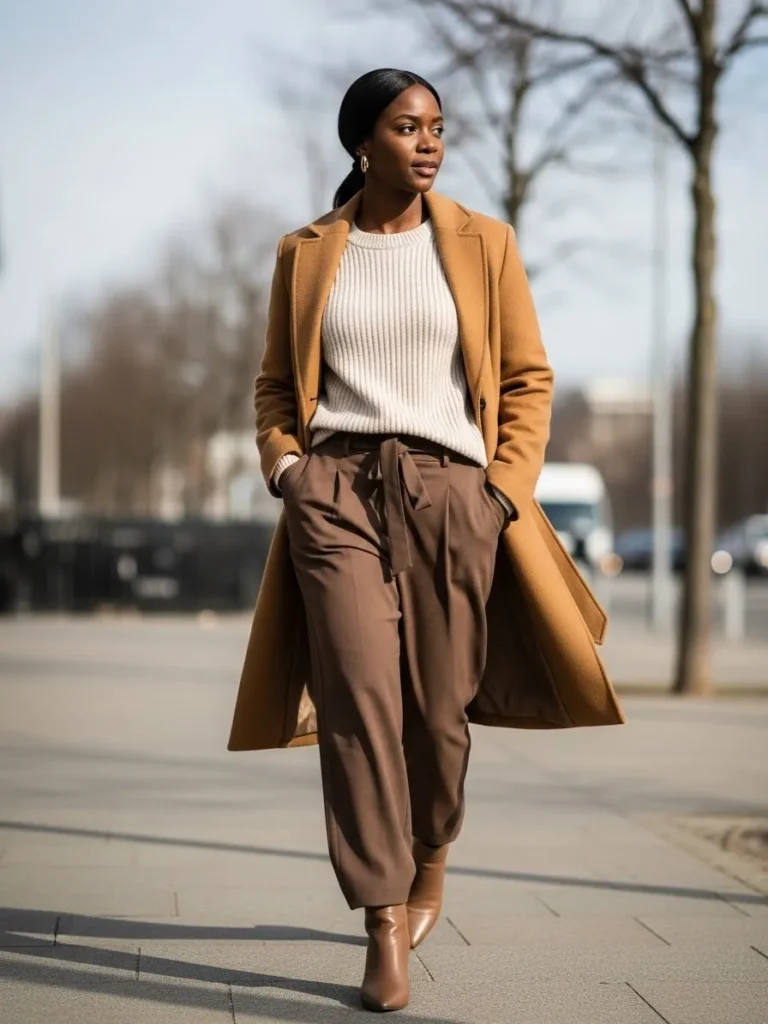 23 Earthy Outfits for Black Women With Calm Neutral Tones