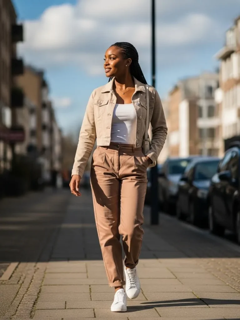 23 Earthy Outfits for Black Women With Calm Neutral Tones
